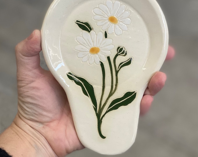 Daisy Spoon Rest - Etsy