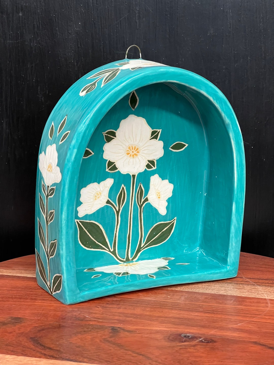 Turquoise White Poppy Altar - Etsy
