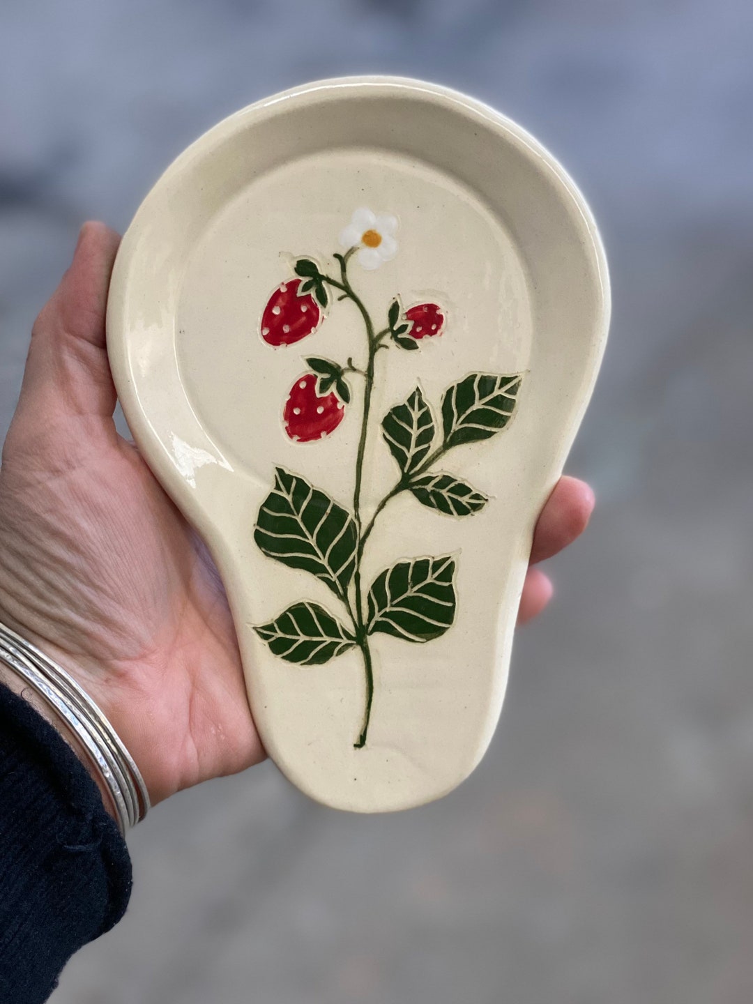 Strawberry Spoon Rest - Etsy