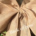 Fall Wreath Bow. Faux Burlap Ribbon Rustic Fall Ribbon Rustic Fall Bows ...