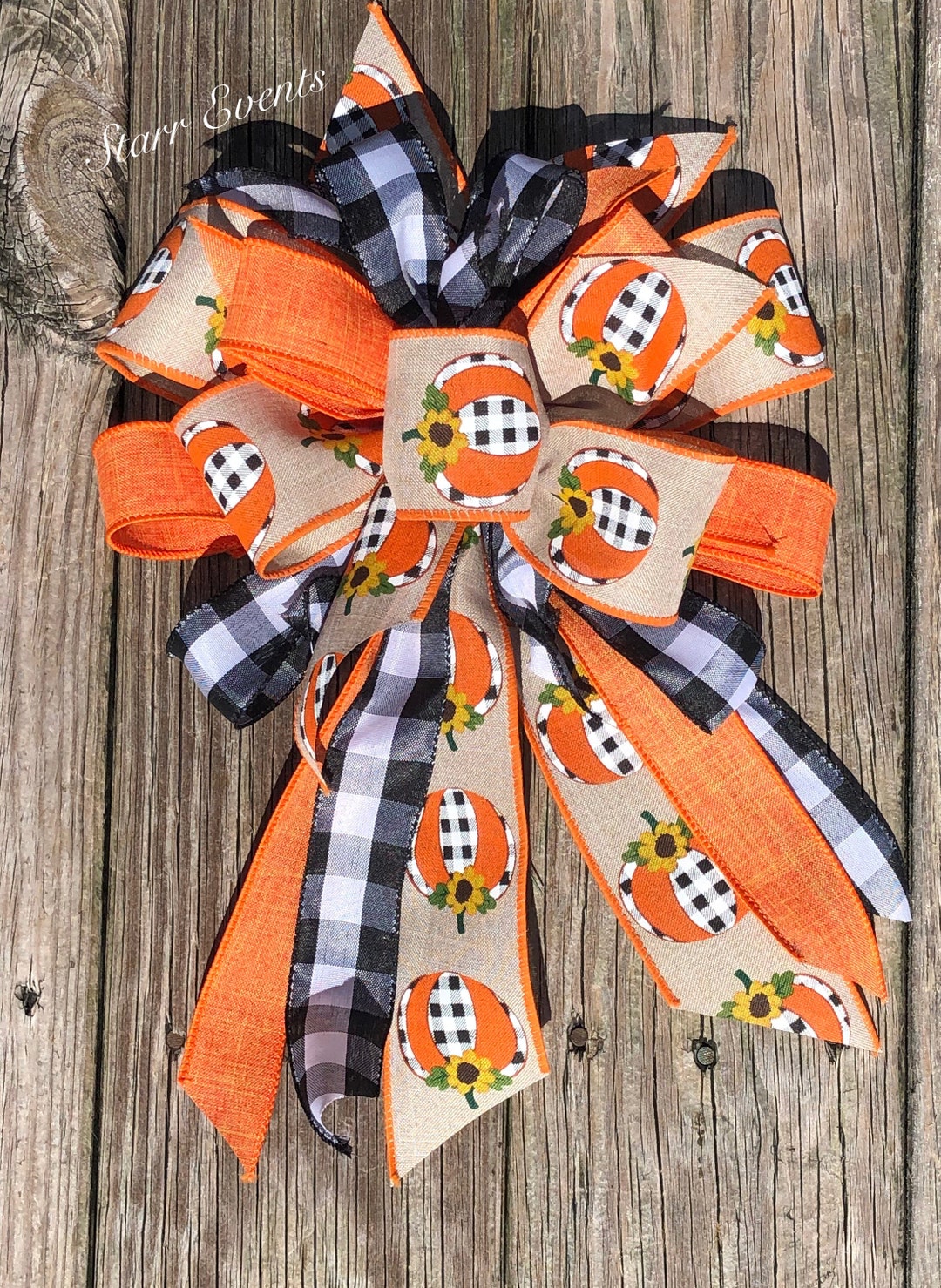 Fall Wreath Bow. Fall Decor. Rustic Fall Decorations. Rustic - Etsy