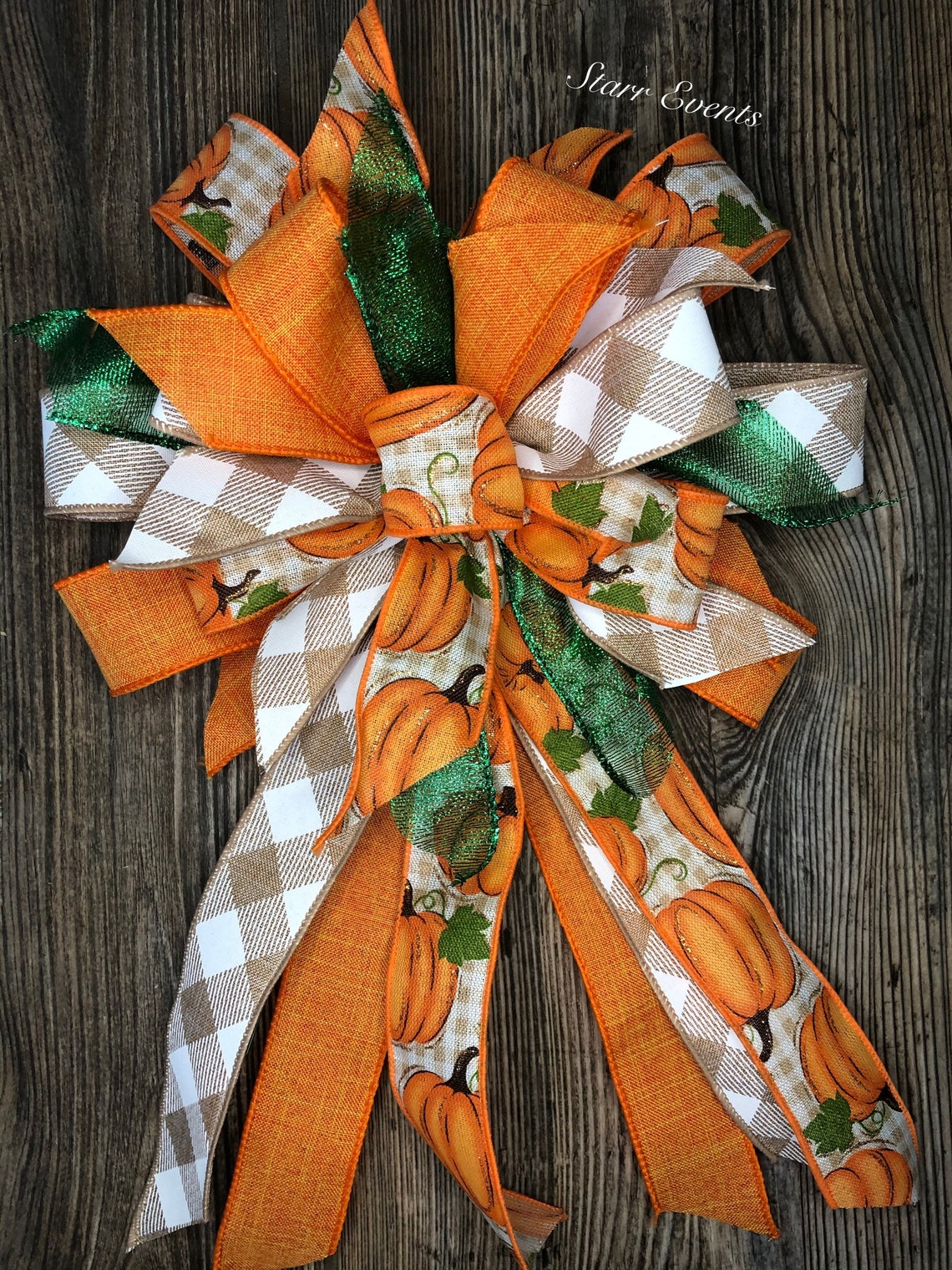 Fall Wreath bow. Plaid Bows for wreaths Plaid fall bows. | Etsy