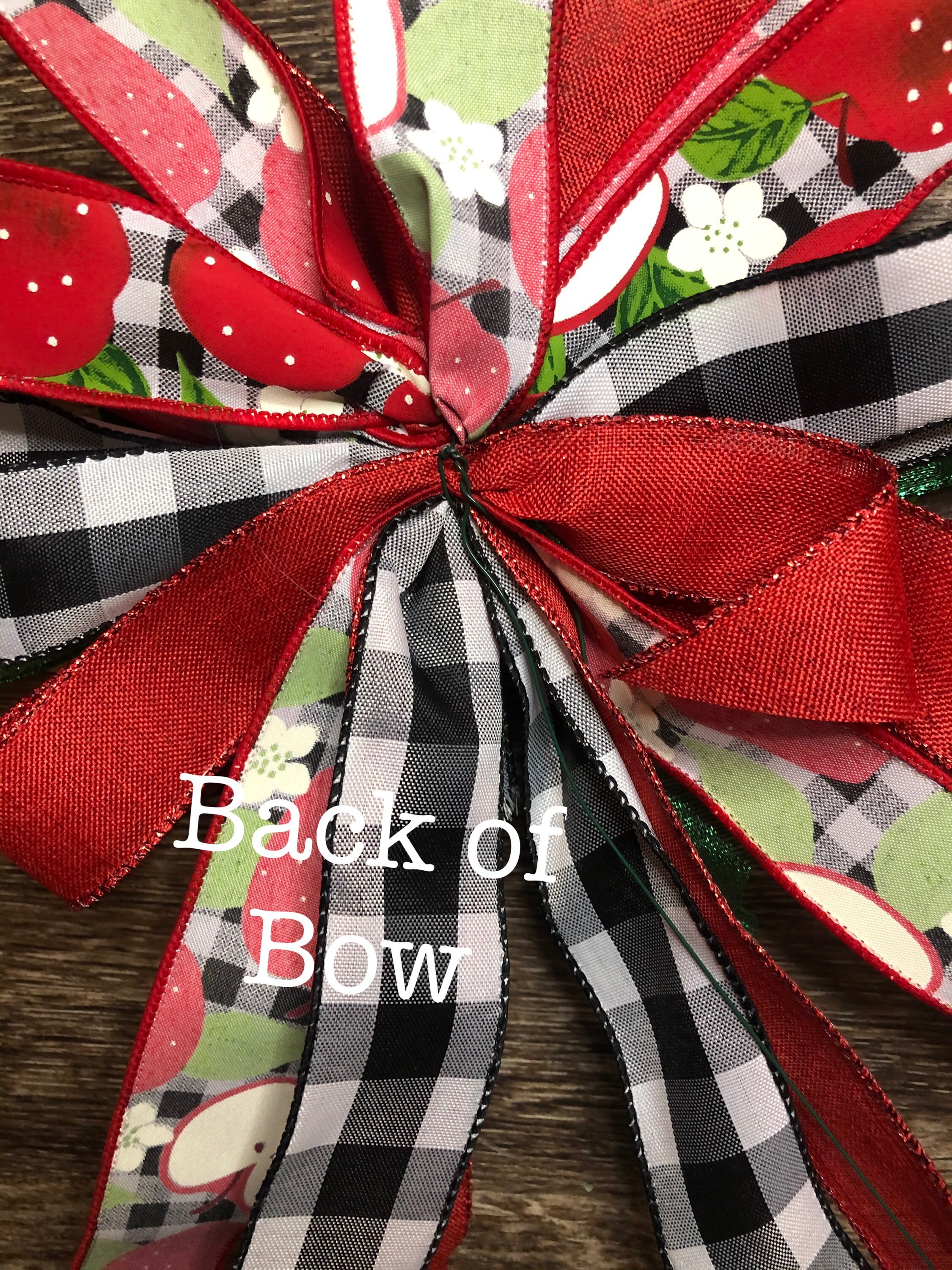 Apple decor. Apple Wreath bow. Apple decorations. Summer | Etsy