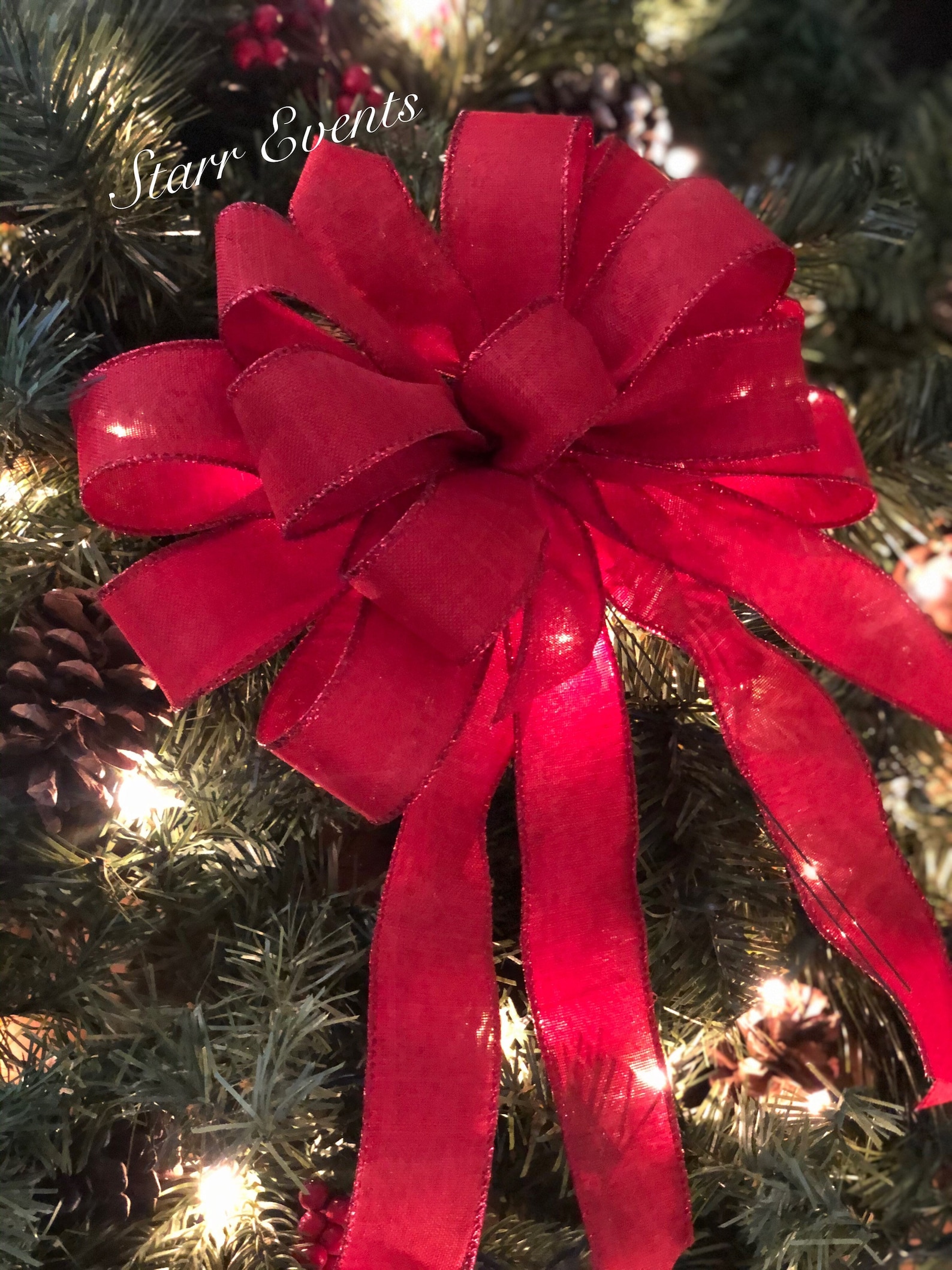 Red Christmas Bows. Christmas Wreath Bows. Rustic Christmas - Etsy