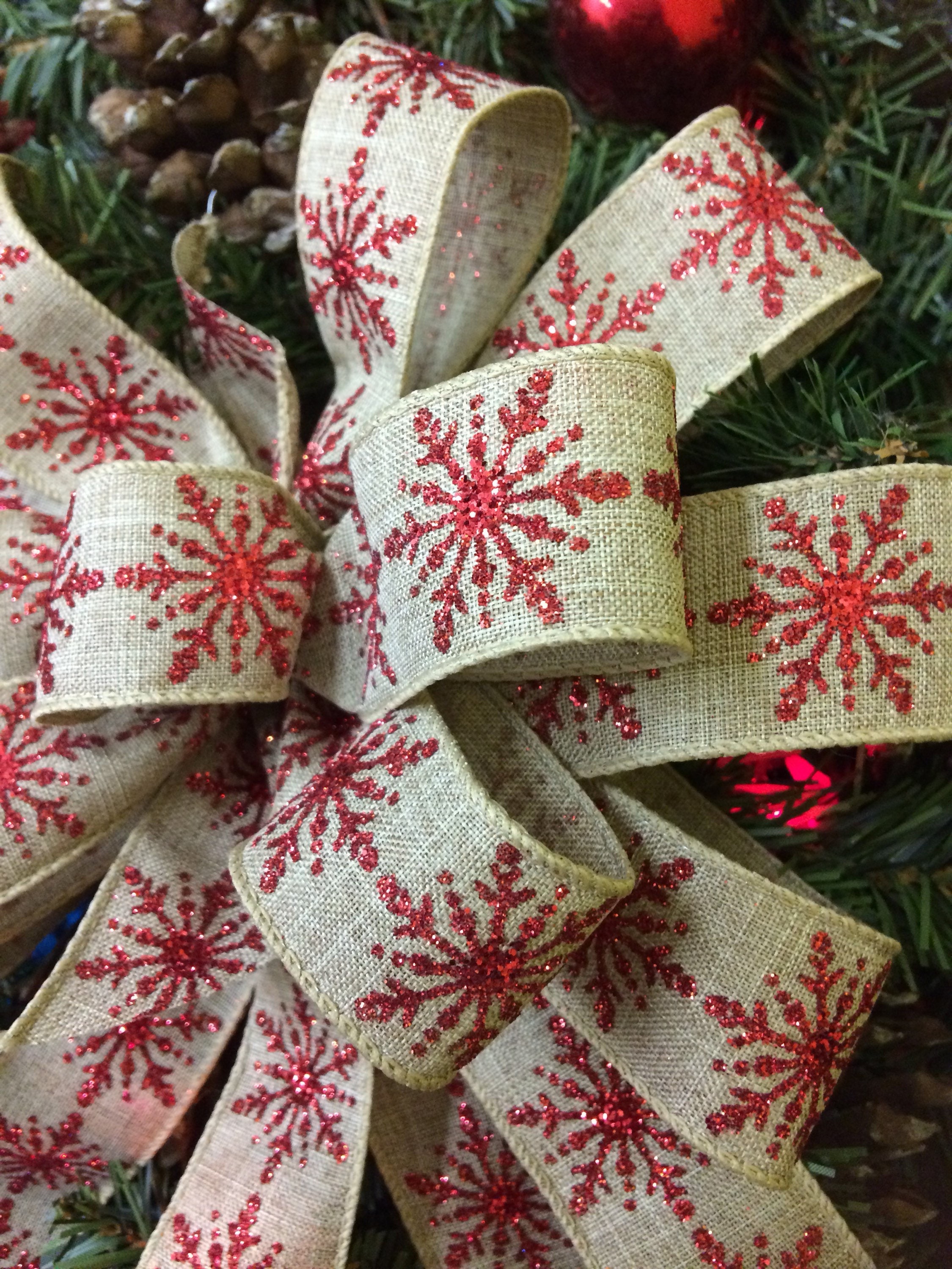 Rustic Christmas Wreath bows. Rustic Christmas decorations. | Etsy