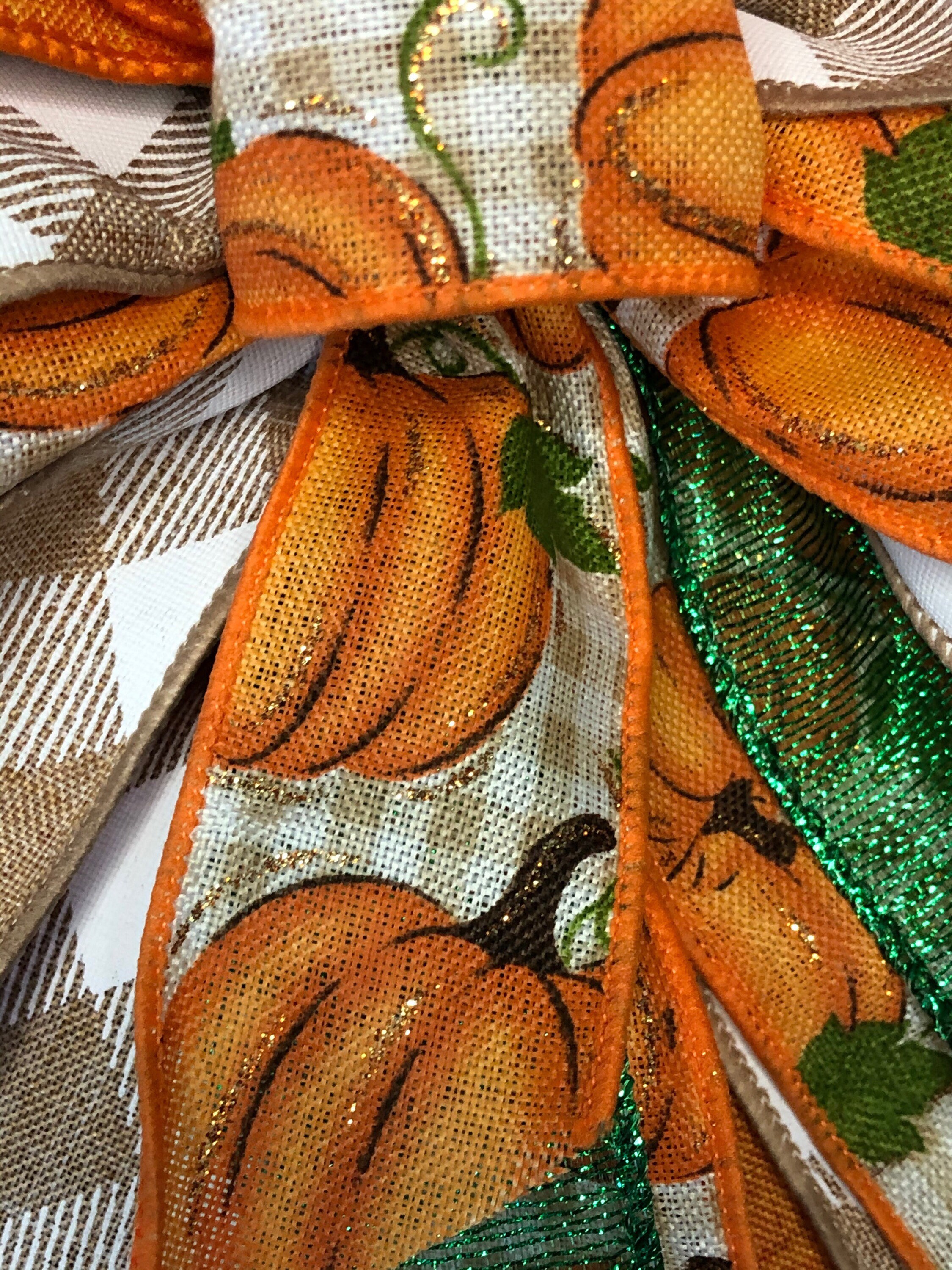 Fall Wreath Bow Plaid Bows For Wreaths Plaid Fall Bows Etsy