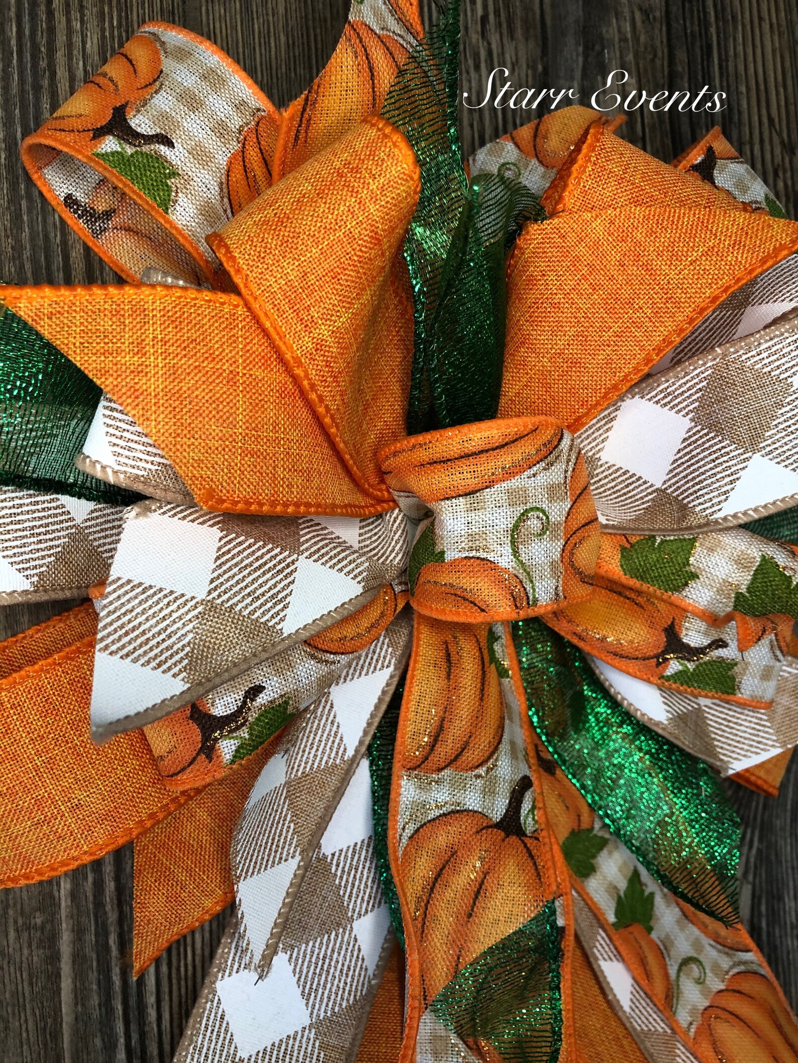 Fall Wreath bow. Plaid Bows for wreaths Plaid fall bows. | Etsy