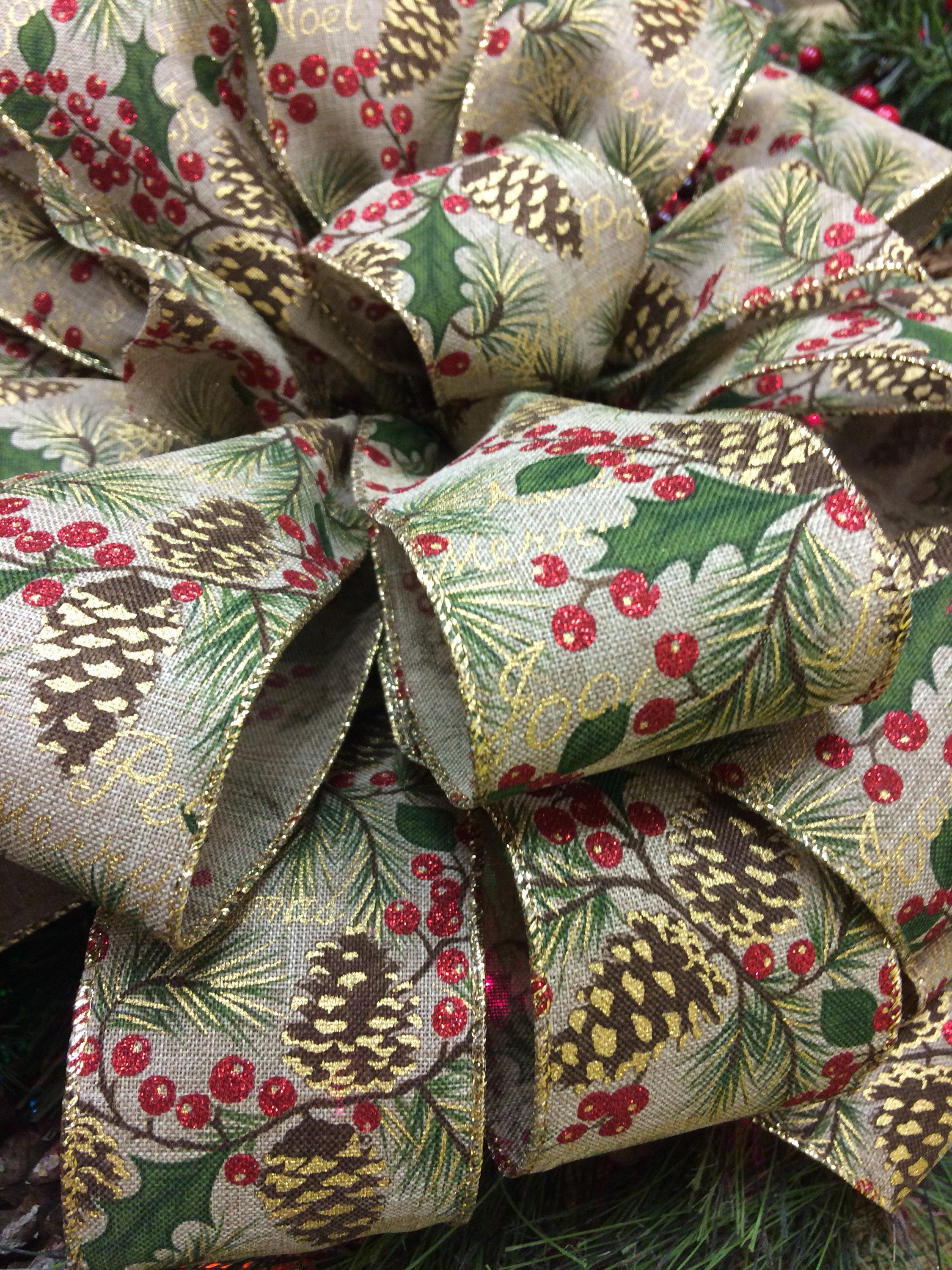 Rustic Christmas Tree Topper. Large Christmas Bows. Rustic | Etsy