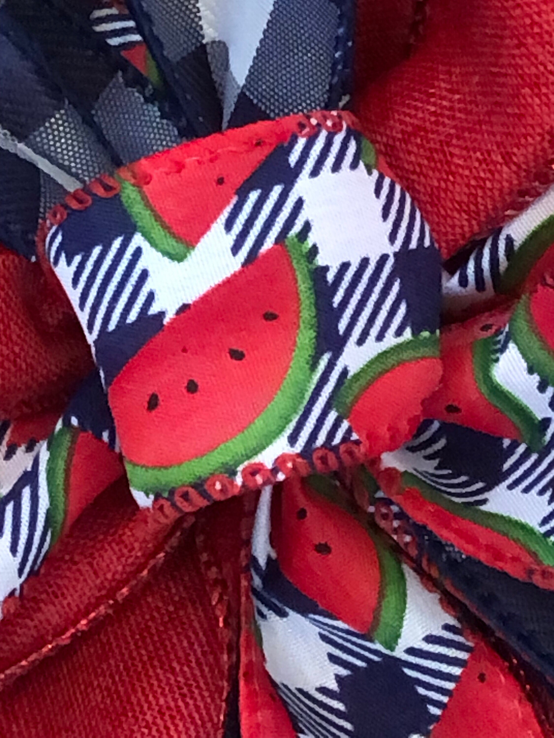 Watermelon Decor. Watermelon Wreath Bow. Watermelon Decorations. Summer ...