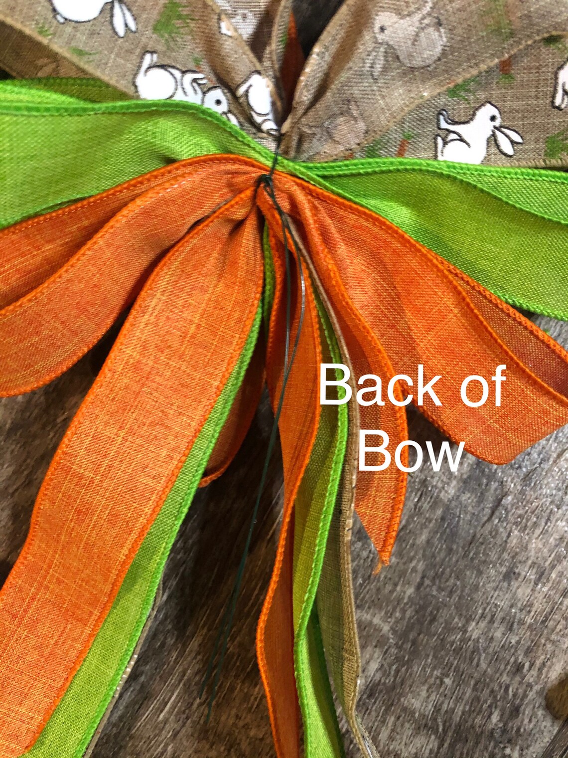 Easter Bows for Wreaths Rustic Easter Decor Faux Burlap Easter - Etsy