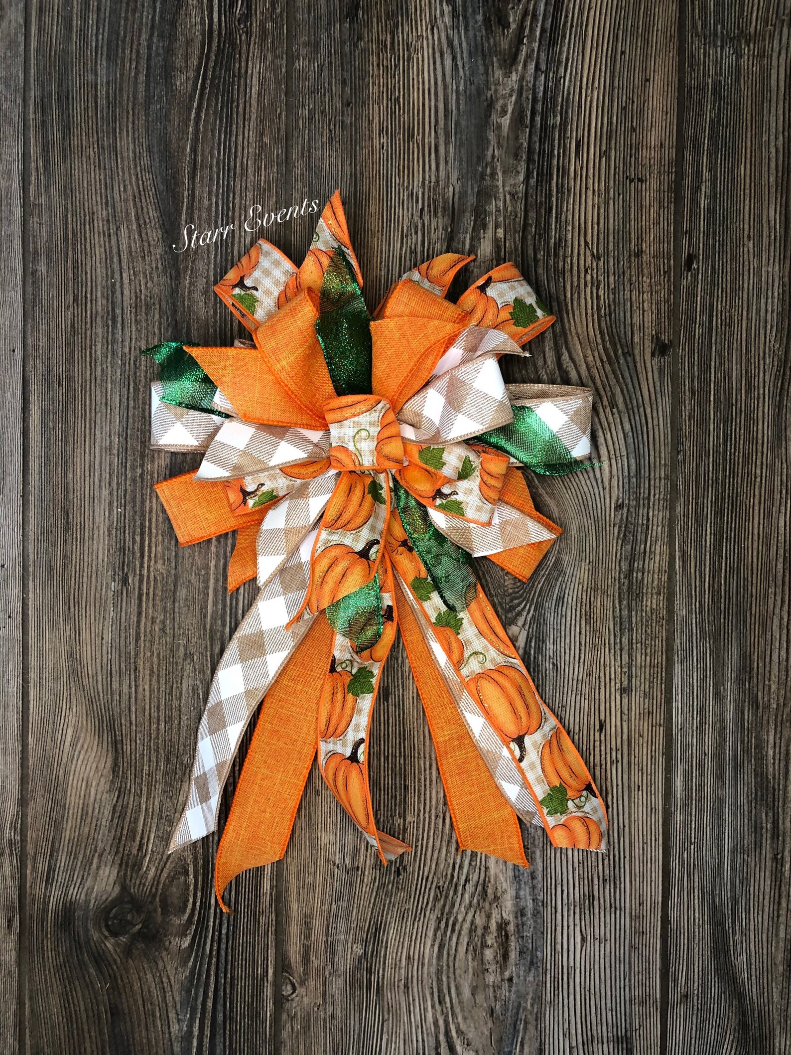 Fall Wreath bow. Plaid Bows for wreaths Plaid fall bows. | Etsy