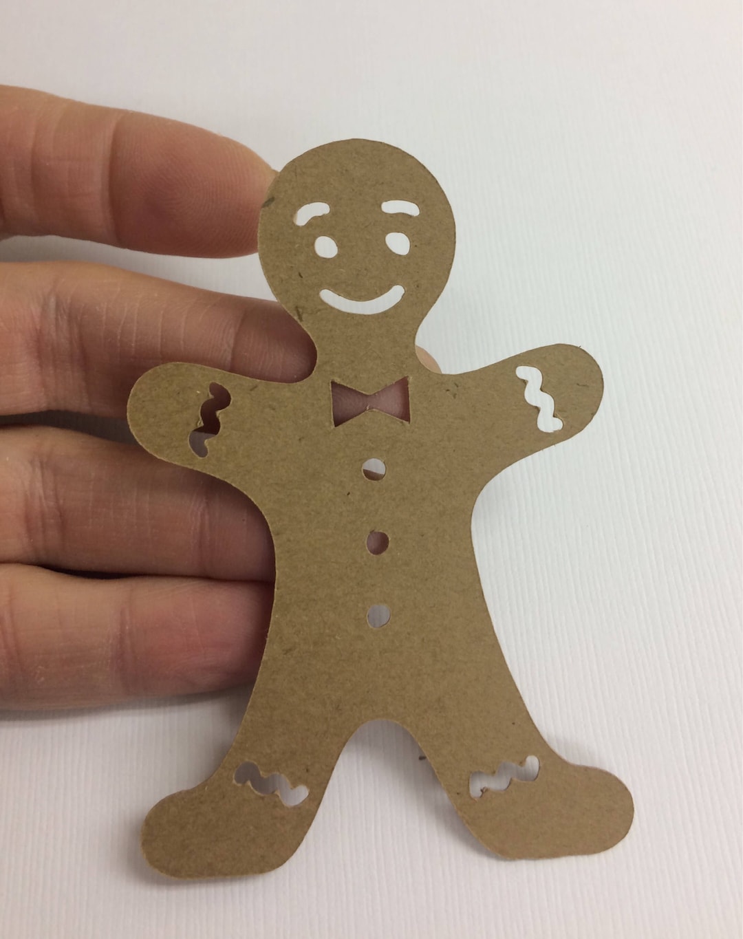 Paper Gingerbread Man Set of 12 Gingerbread Man Cut Outs. Christmas ...