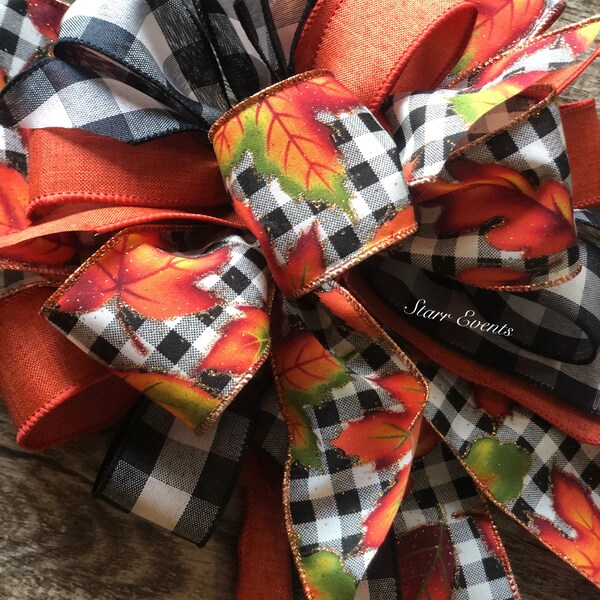Fall Wreath Bow - Etsy