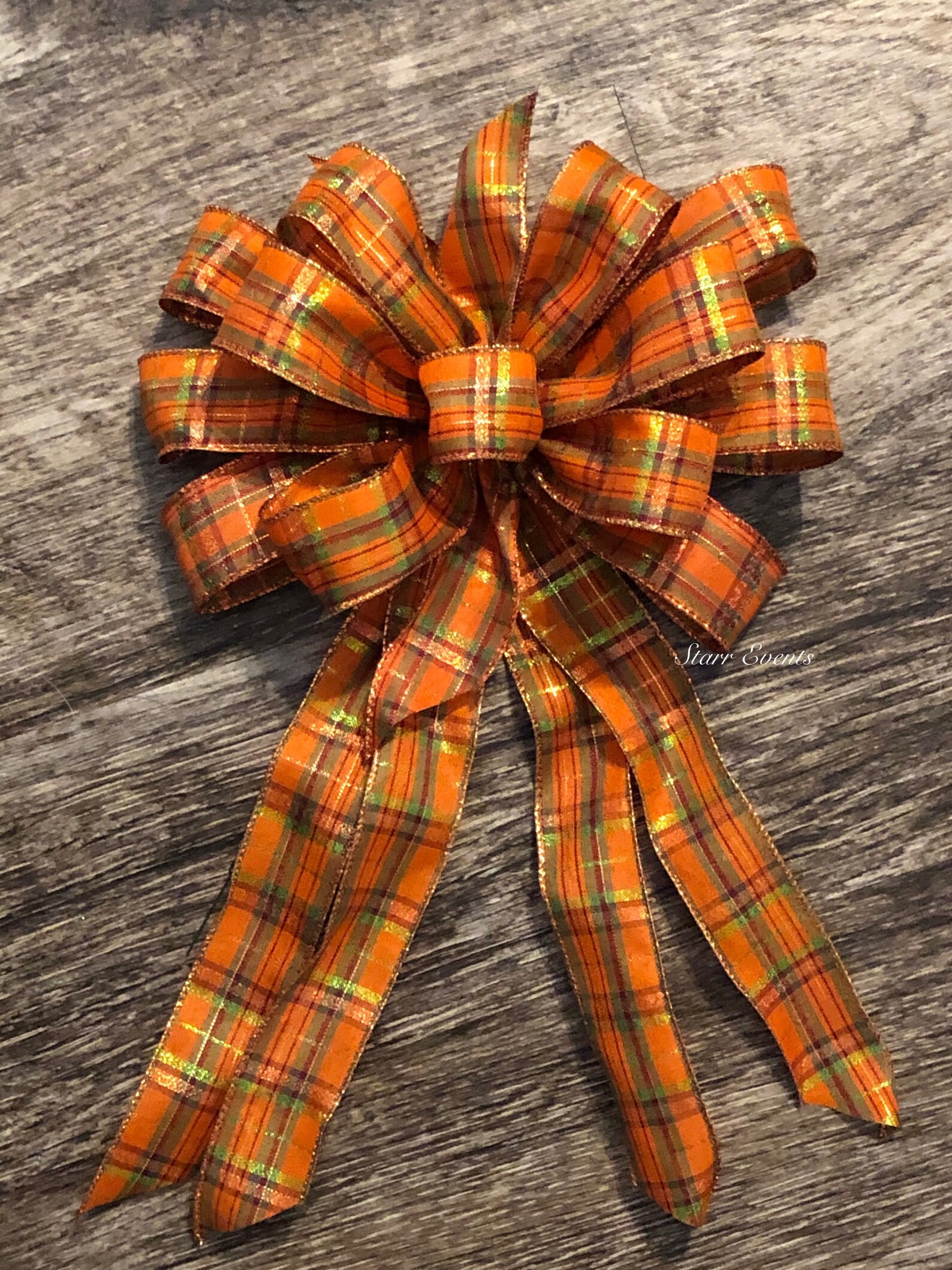 Rustic Fall Decorations. Plaid Bows Rustic Fall Decor Rustic Fall Bows ...
