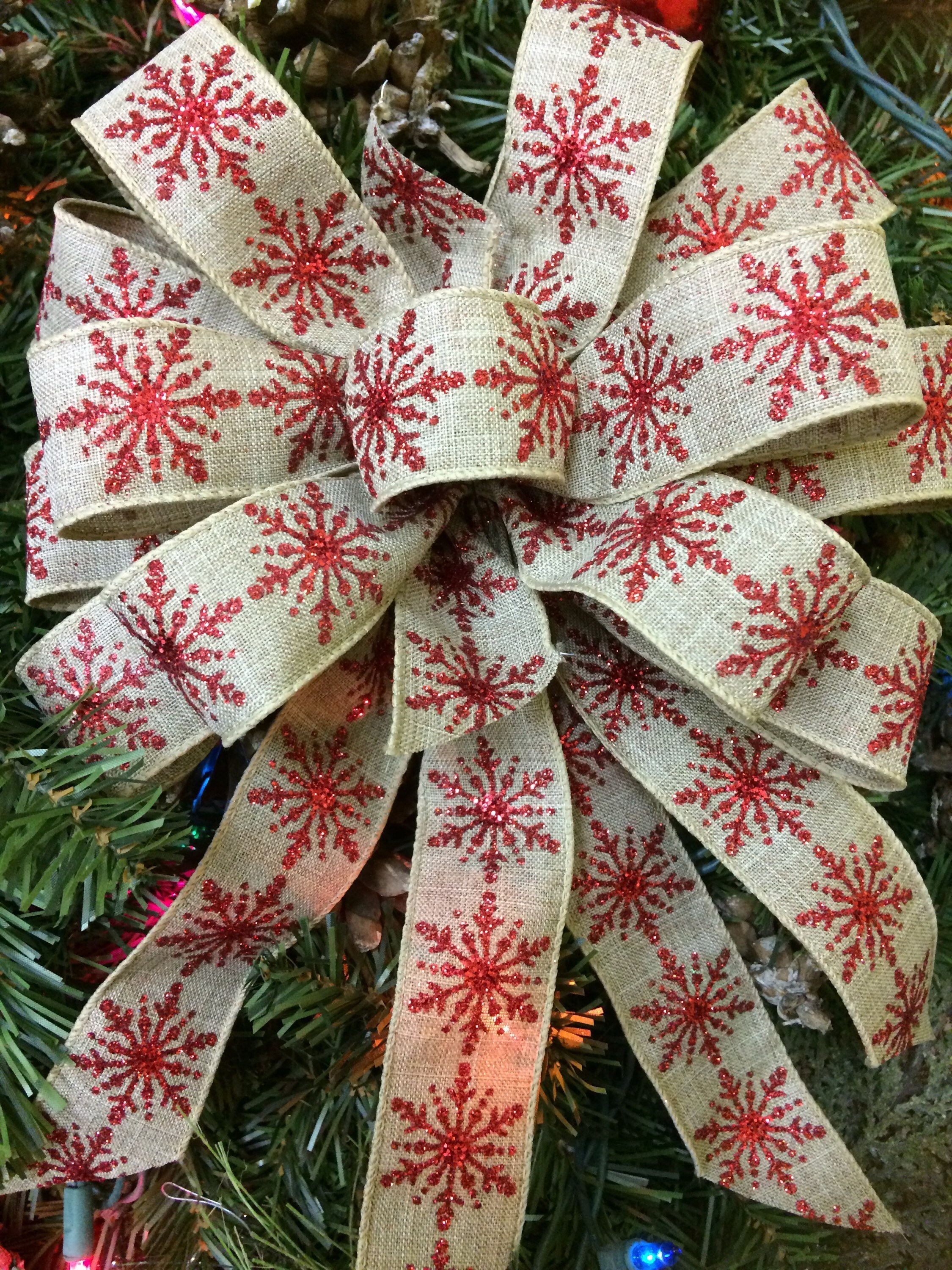 Rustic Christmas Wreath bows. Rustic Christmas decorations. | Etsy