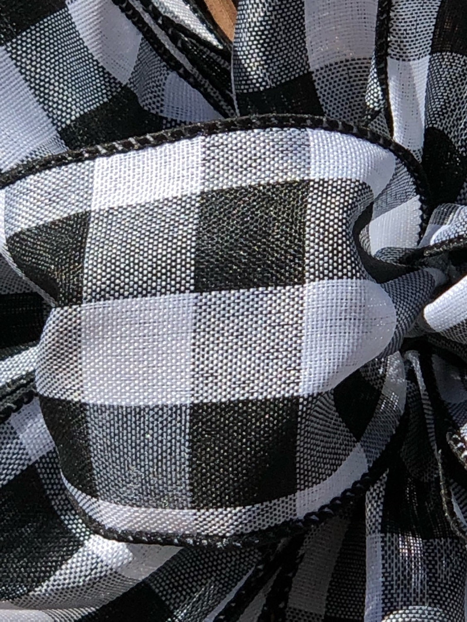 Buffalo Plaid Bow. Rustic Farmhouse Decor. Black and White | Etsy