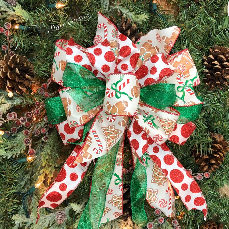 Gingerbread Man Bow - Etsy