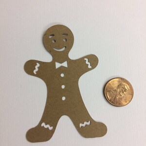 Paper Gingerbread Man Set of 12 Gingerbread Man Cut Outs. Christmas ...