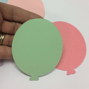 Balloon Die Cuts. Set of 12 Balloon Cut Outs. Birthday Decorations ...