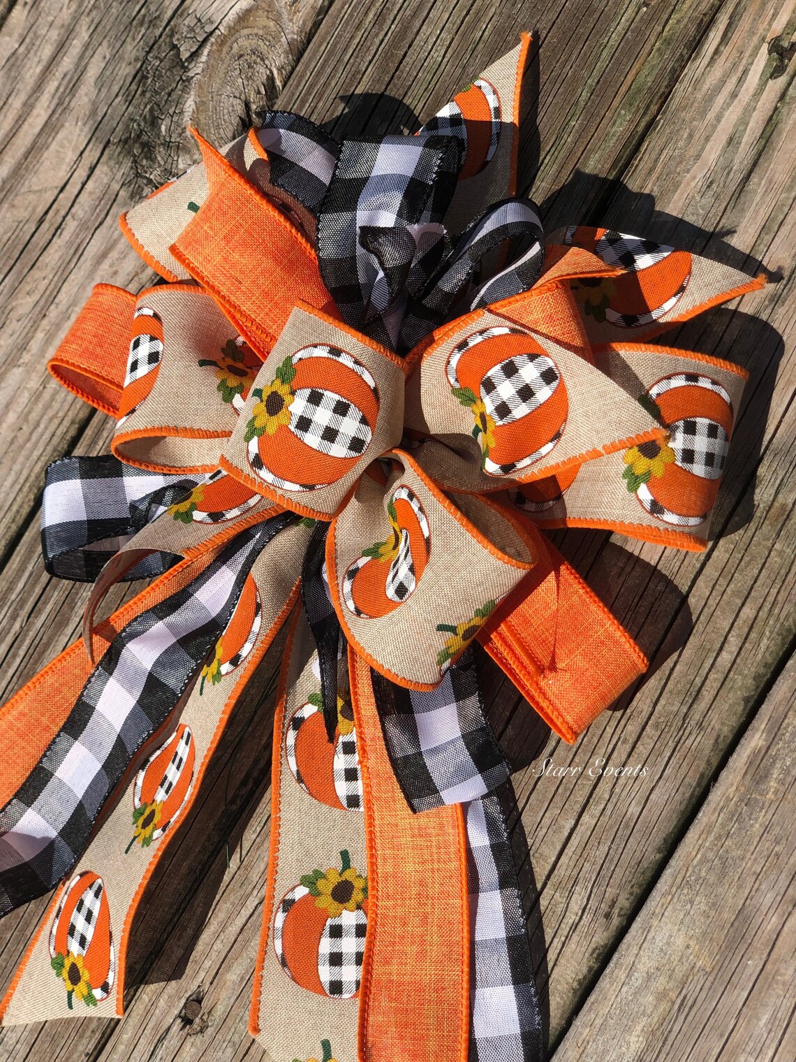 Fall Wreath Bow. Fall Decor. Rustic Fall Decorations. Rustic - Etsy