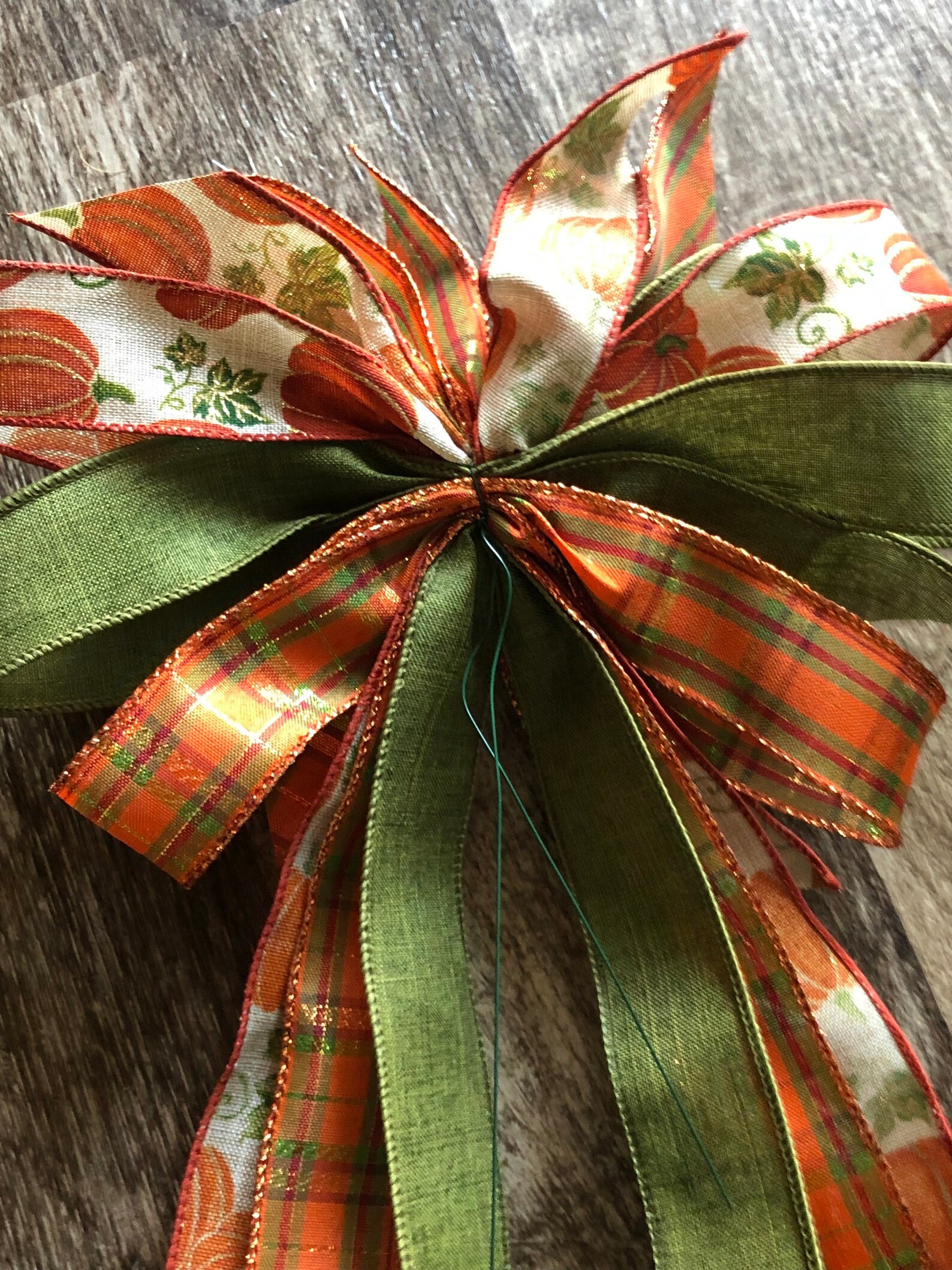 Fall Wreath Bow Bows for Wreaths Fall Bows With Pumpkins Fall - Etsy