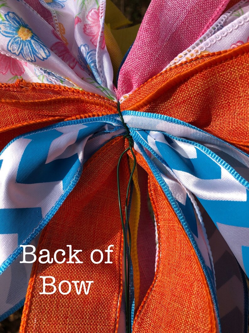 Spring Decor. Spring Wreath Bow. Spring Decorations. Bows for - Etsy
