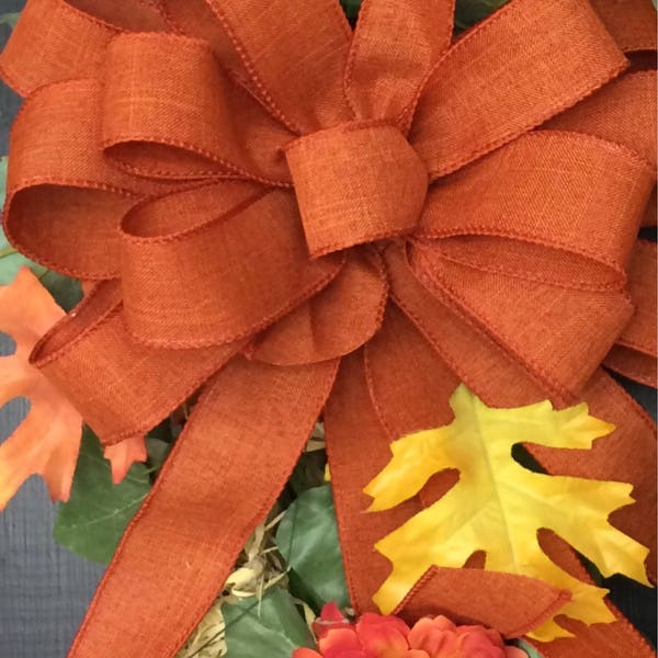 Fall Wreath Bow - Etsy