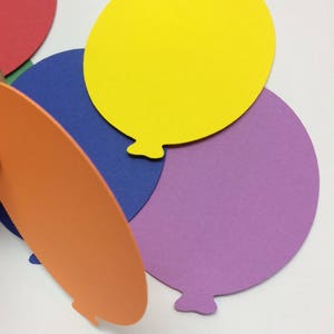 Balloon Die Cuts. Set of 12 Balloon Cut Outs. Birthday Decorations ...
