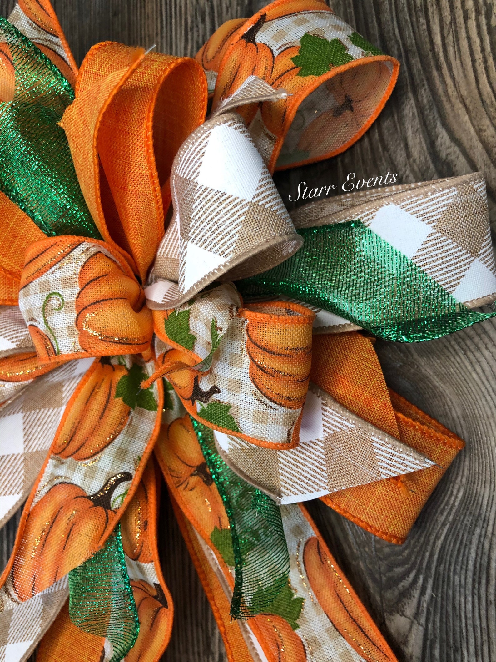 Fall Wreath bow. Plaid Bows for wreaths Plaid fall bows. | Etsy