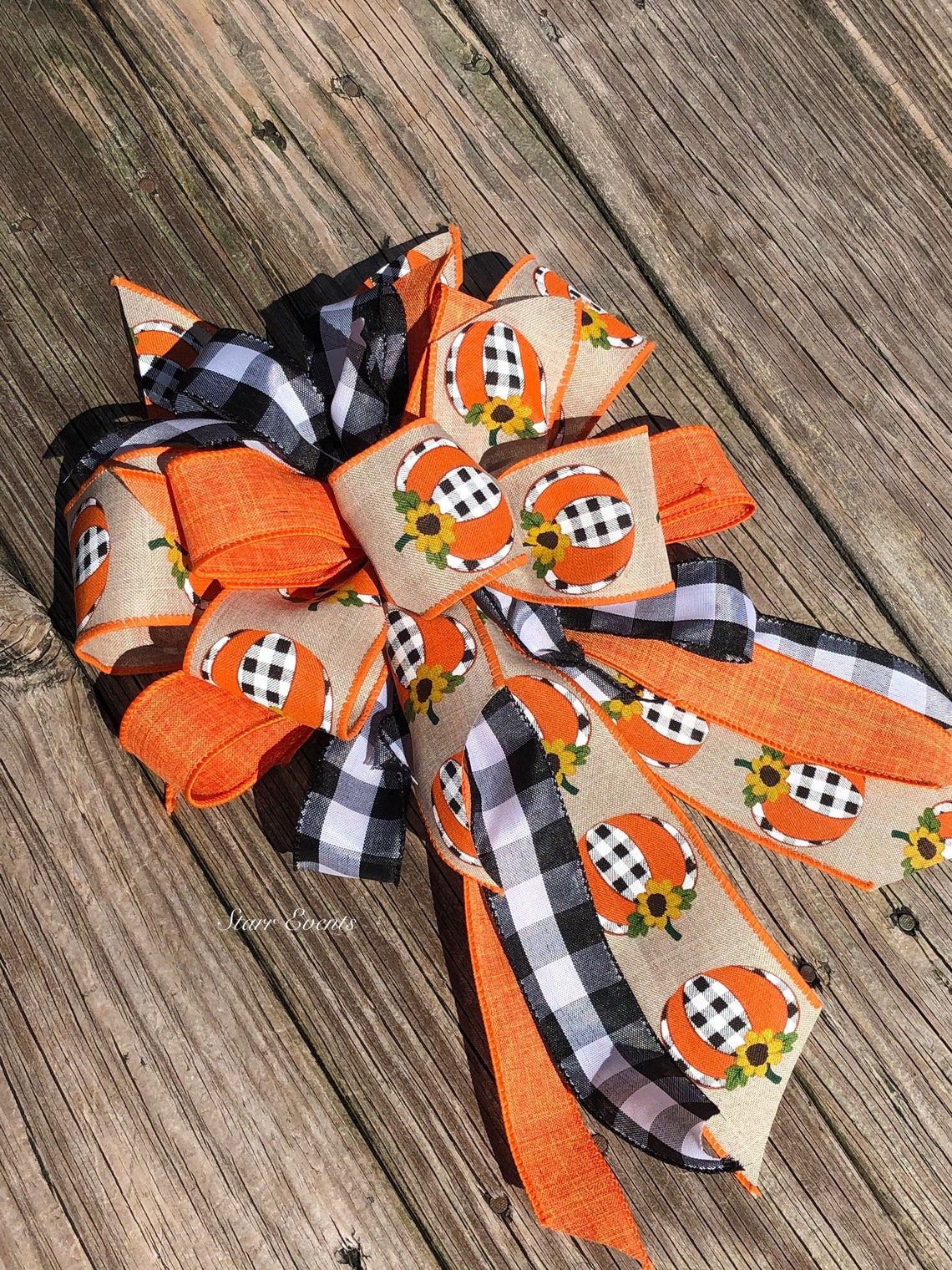 Fall Wreath Bow. Fall Decor. Rustic Fall Decorations. Rustic - Etsy