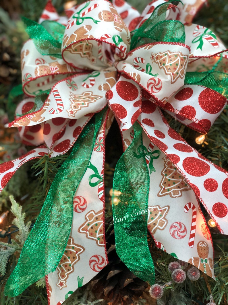 Gingerbread Man Christmas Bows Gingerbread Christmas | Etsy