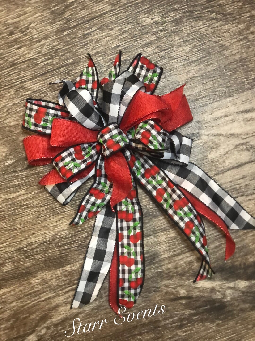 Cherry Decor. Cherry Wreath Bow. Cherry Decorations. Cherry Summer ...