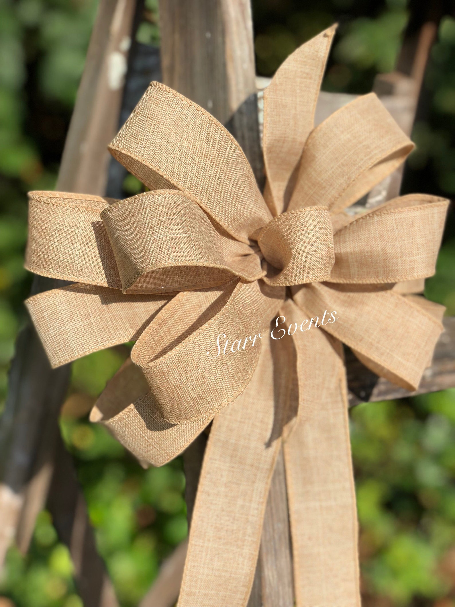 Rustic Bow. Rustic Wedding Decor. Wedding Bows. Rustic Wedding - Etsy
