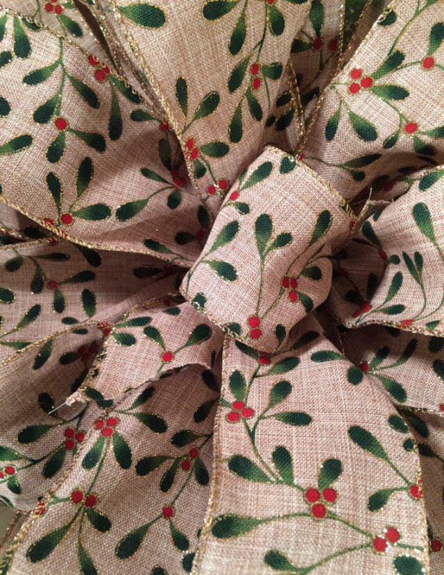 Rustic Christmas Tree Topper. Rustic Christmas Tree Bows. - Etsy