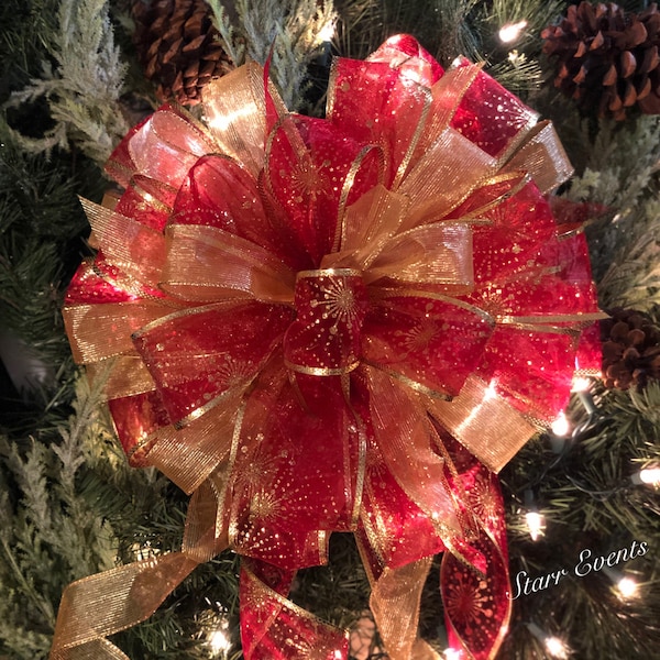 Tree Topper Bows - Etsy