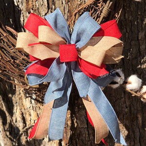 Wreath Bows Rustic Bows Choose Your Own Colors See Color Chart in ...