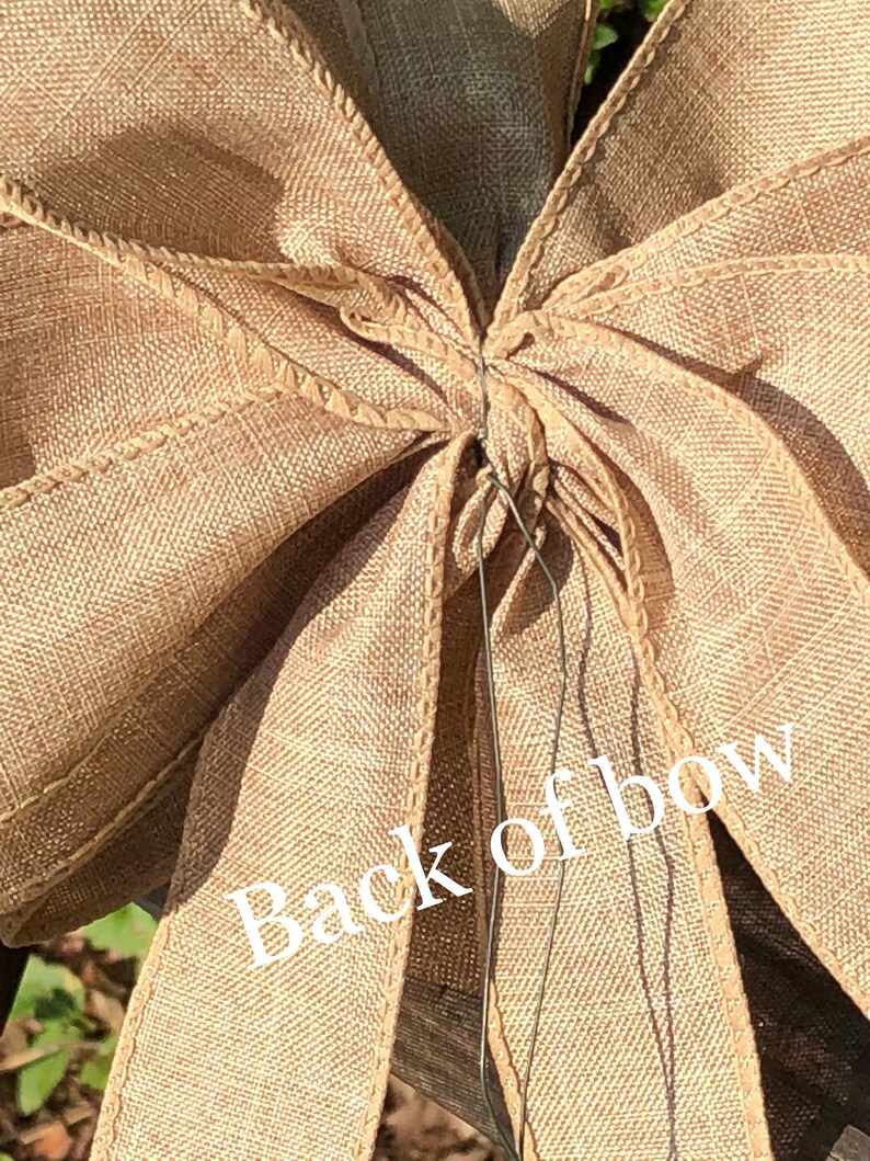 Rustic bow. Rustic wedding decor. Wedding bows. Rustic wedding | Etsy