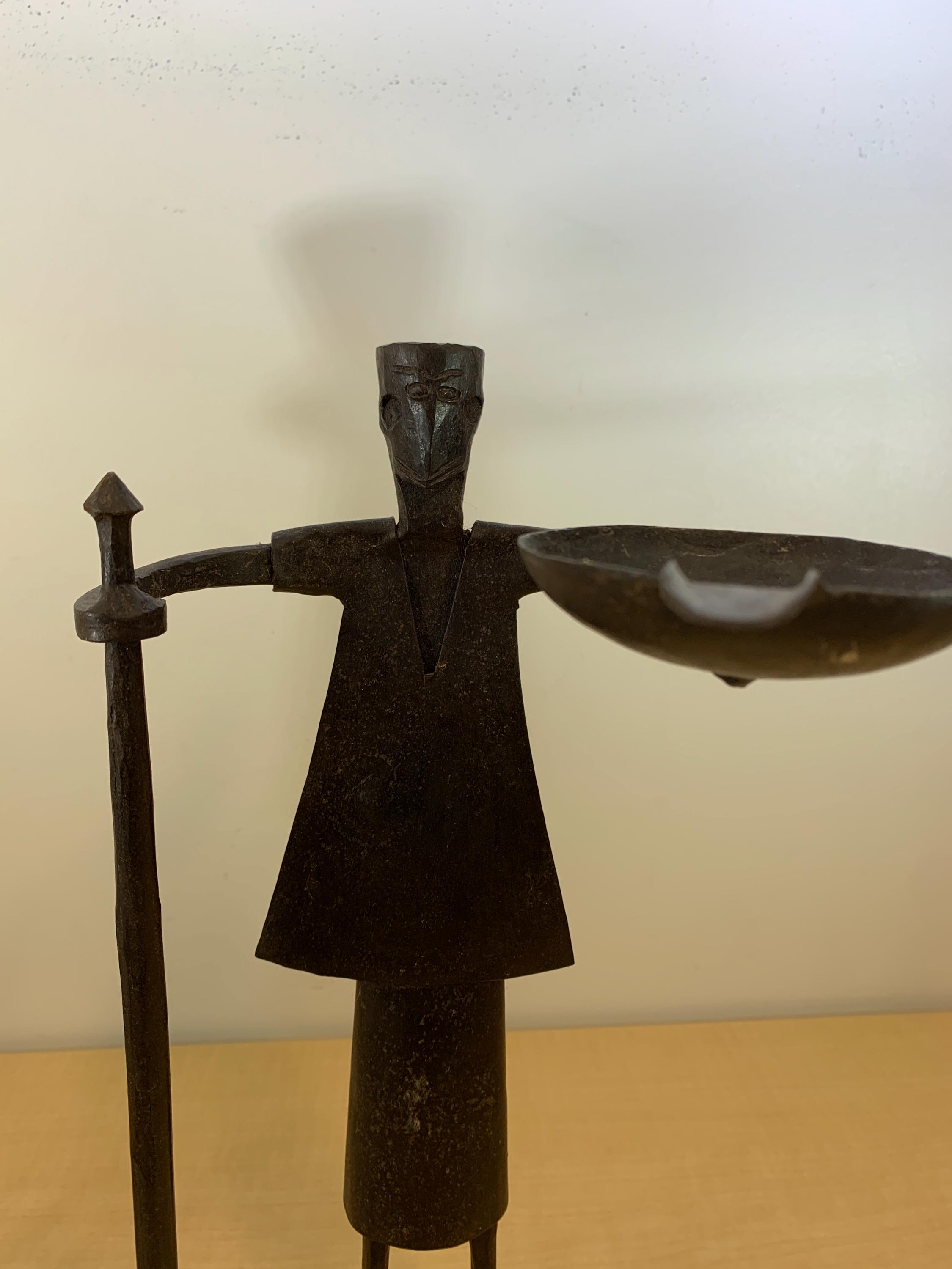 Vintage Wrought Iron Combat Guard Warrior Candle Holders Pair - Etsy