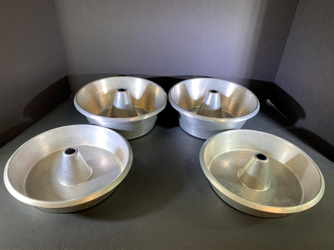 Vintage Angel Food Cake Pans Tins 8.5" Set of 4 - Etsy