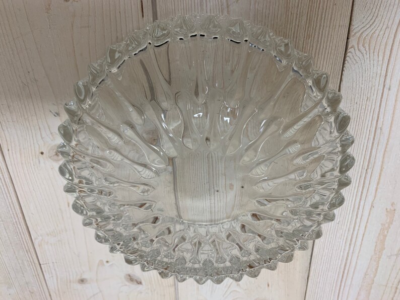 Vintage Glass Serving Bowl Etsy