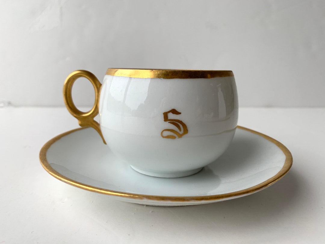 Vintage Monogrammed With S Cup and Saucer Made in Germany - Etsy