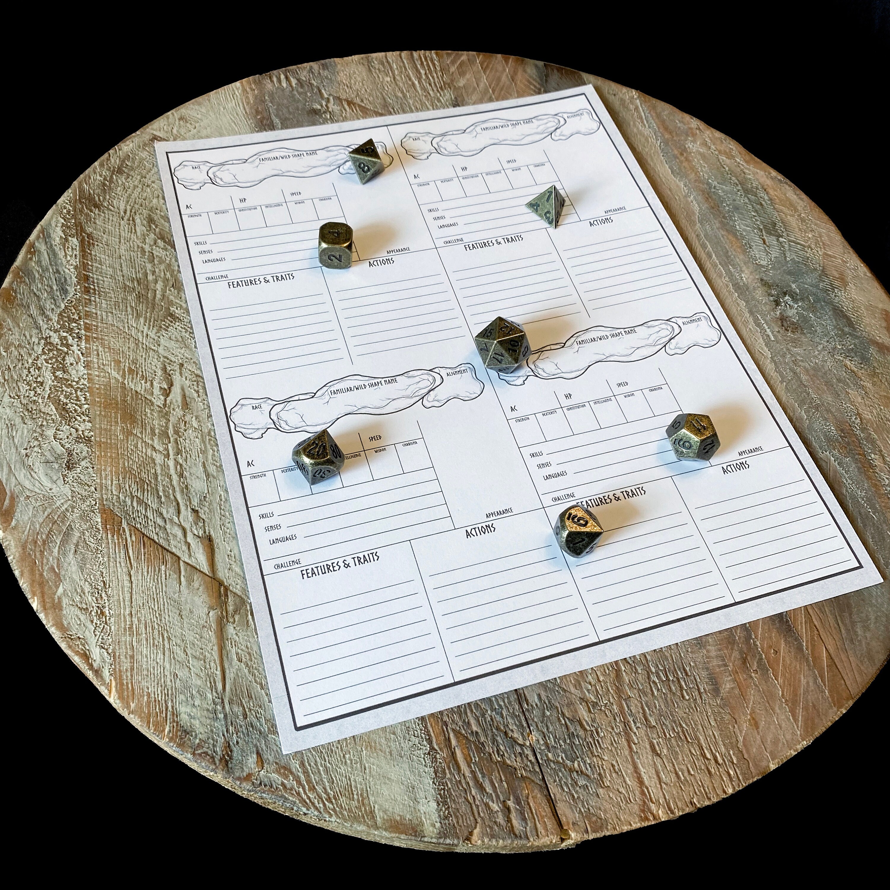 Runes Character Sheet Set D&D 5e - Etsy