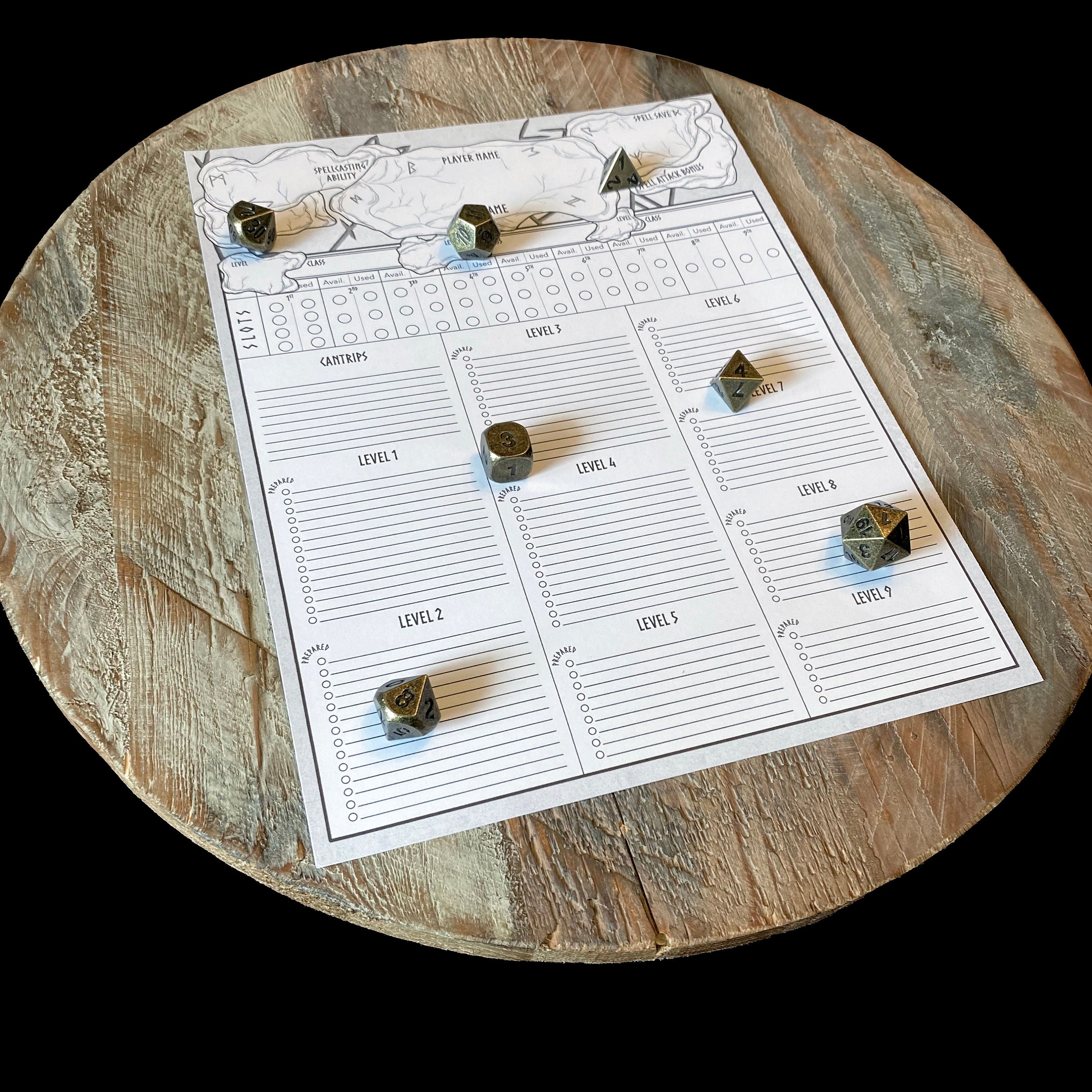 Runes Character Sheet Set D&D 5e - Etsy