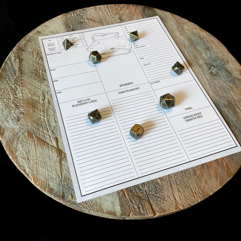 Runes Character Sheet Set D&D 5e - Etsy