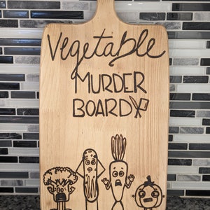 Vegetable Murder Board Sign - Etsy