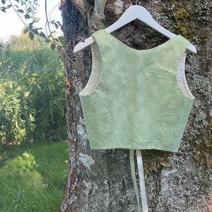 Golden Green Corset Bodice - Etsy