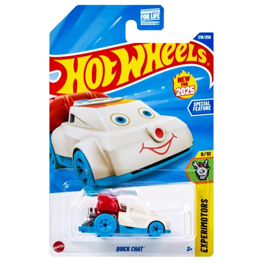 Hot Wheels Quick Chat White Experimotors Series Diecast - Etsy