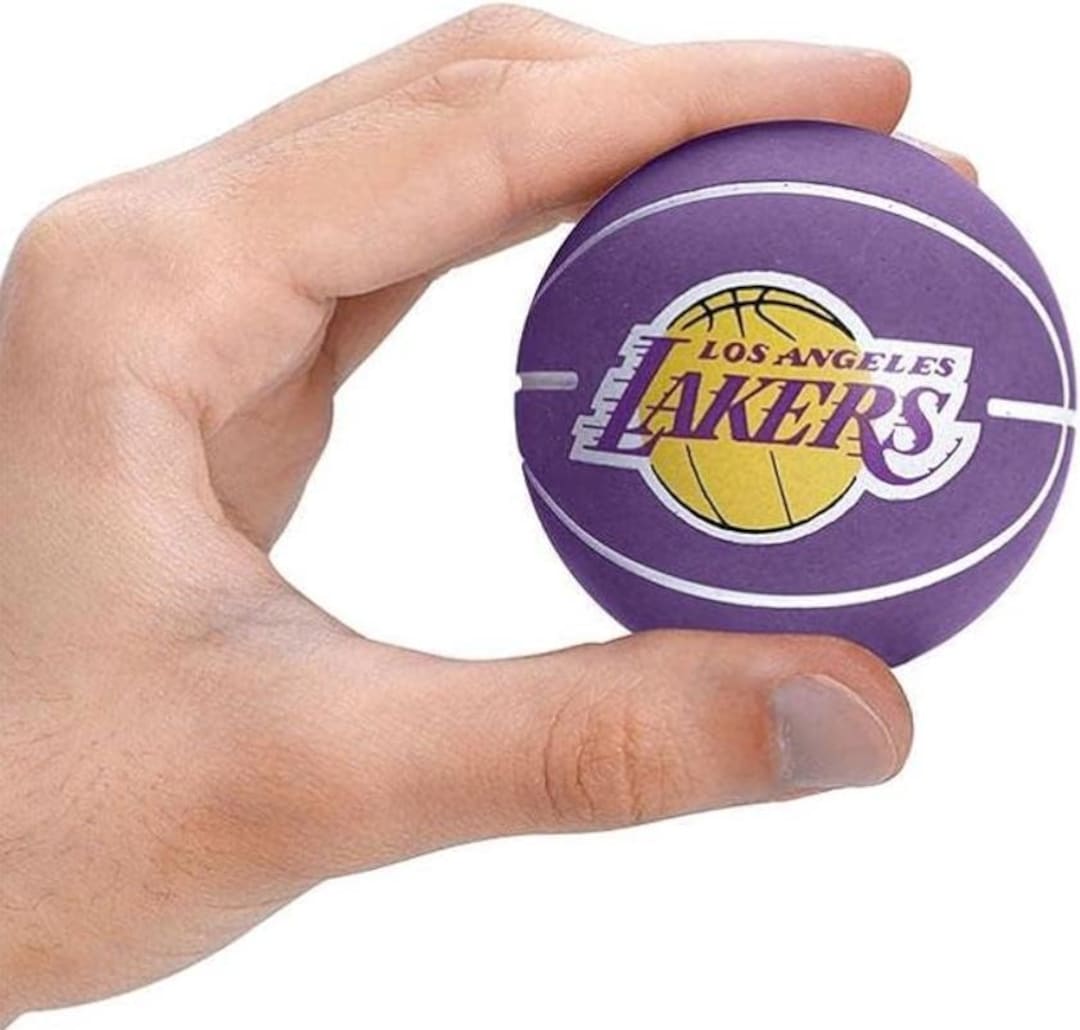 Wilson Los Angeles Lakers 2" Mini Dribbler Basketball - Etsy