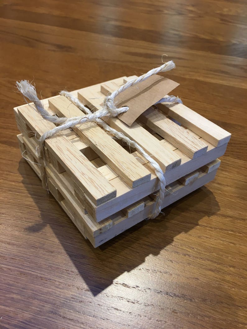 Pallet Coasters - Etsy