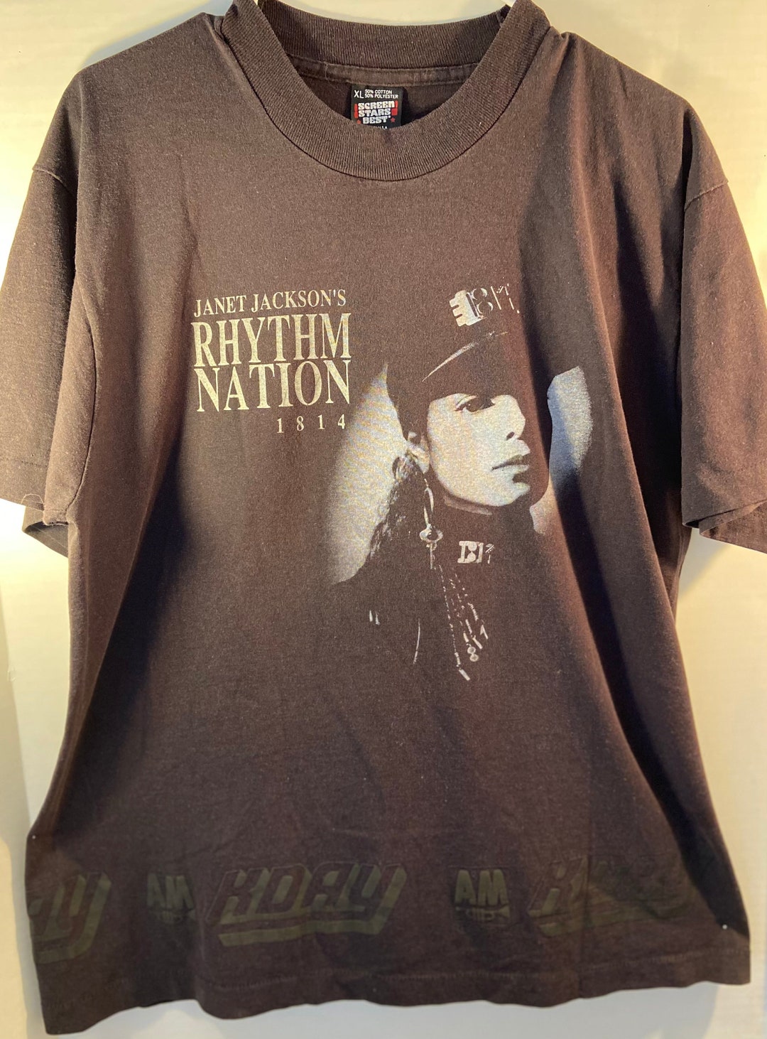 Janet Jackson Rhythm Nation 1814 1580 Kday Promo T-shirt 1989 - Etsy